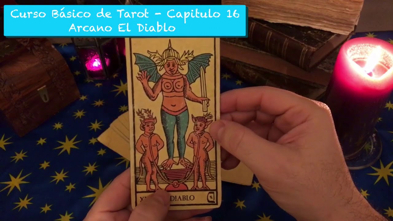 CURSO DE TAROT BÁSICO 16 - Arcano El Diablo - INTERPRETACIÓN Y ANÁLISIS ...