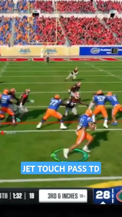 WATCH THIS JET TOUCH PASS TD CFB 25 ROAD TO 500 SUBS! #eacollegefootball25 - YouTube