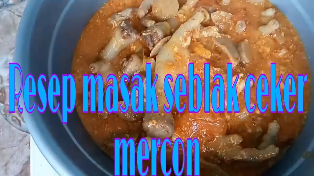 Resep masak seblak ceker mercon - YouTube