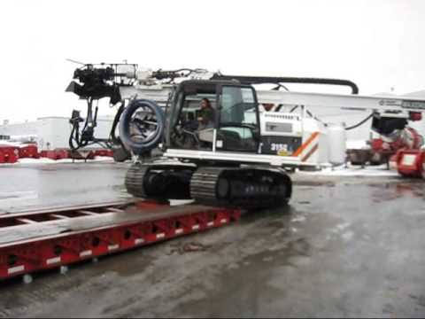 track mounted drill rig - YouTube