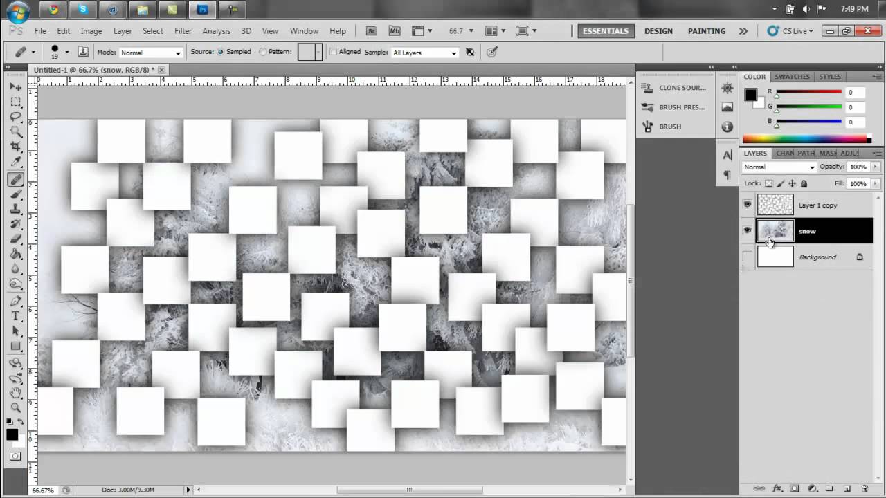 Photoshop | Pop Out Squares Effect - YouTube