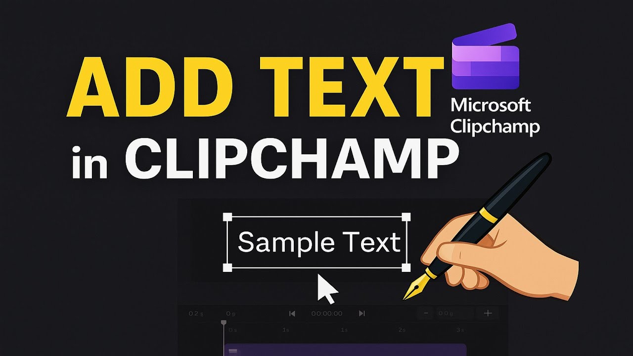 How to Add and Customize Text in Video Using Microsoft Clipchamp | Easy ...