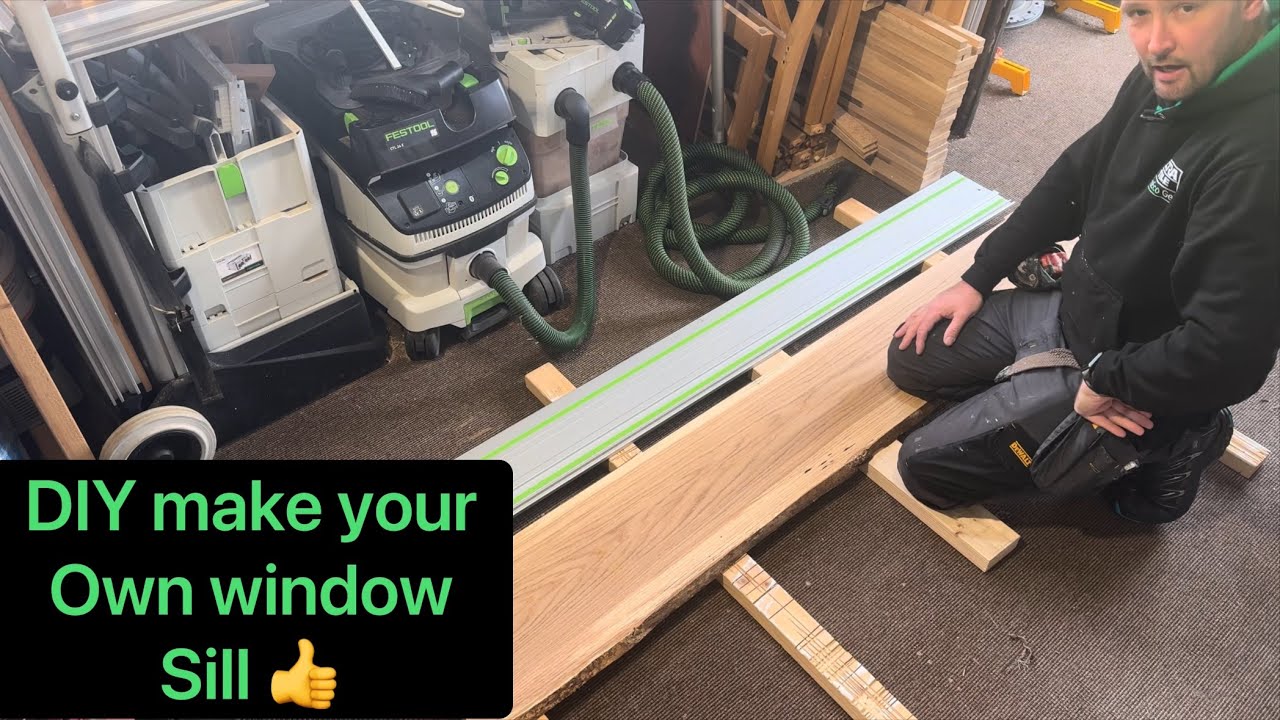 DIY make your own window sill with copper flat bars for ventilation 👍 ...