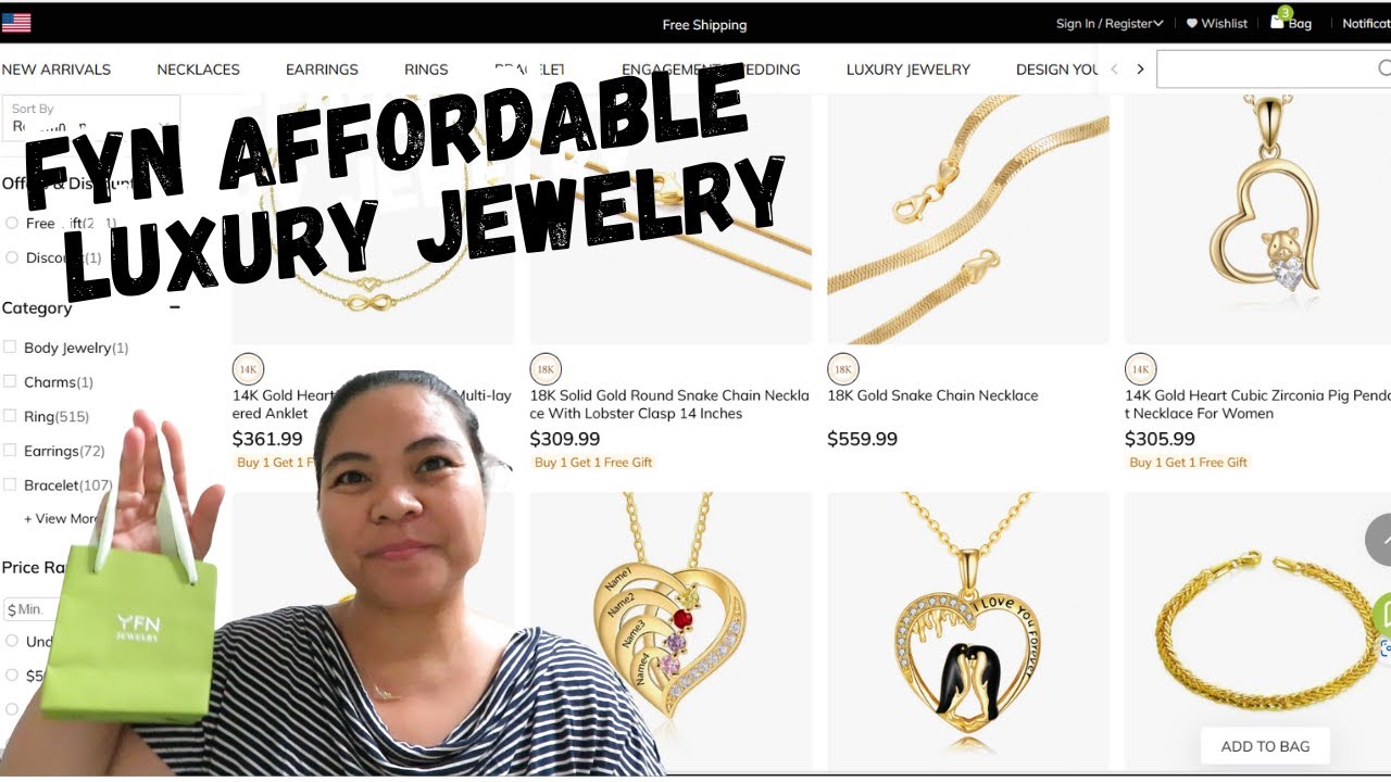YFN Jewelry Awesome affordable luxury jewelry - YouTube