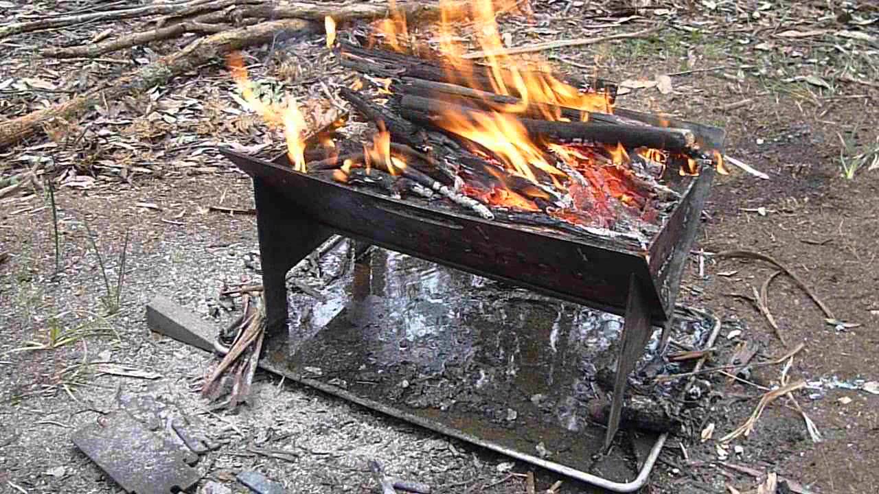 THE WEDGE FIRE PIT IN FIRE MODE - YouTube