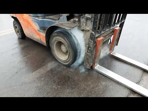 forklift burnout