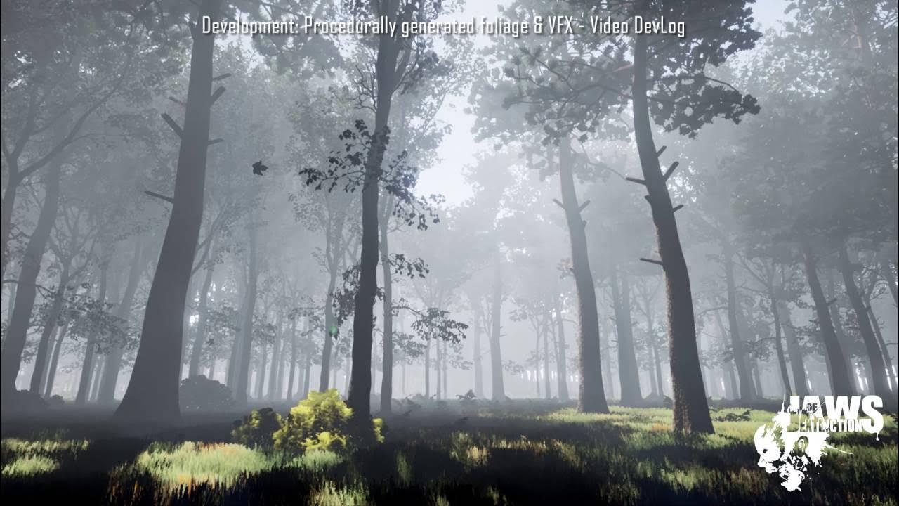 Jaws Of Extinction: Procedurally generated foliage & VFX - Video DevLog - YouTube