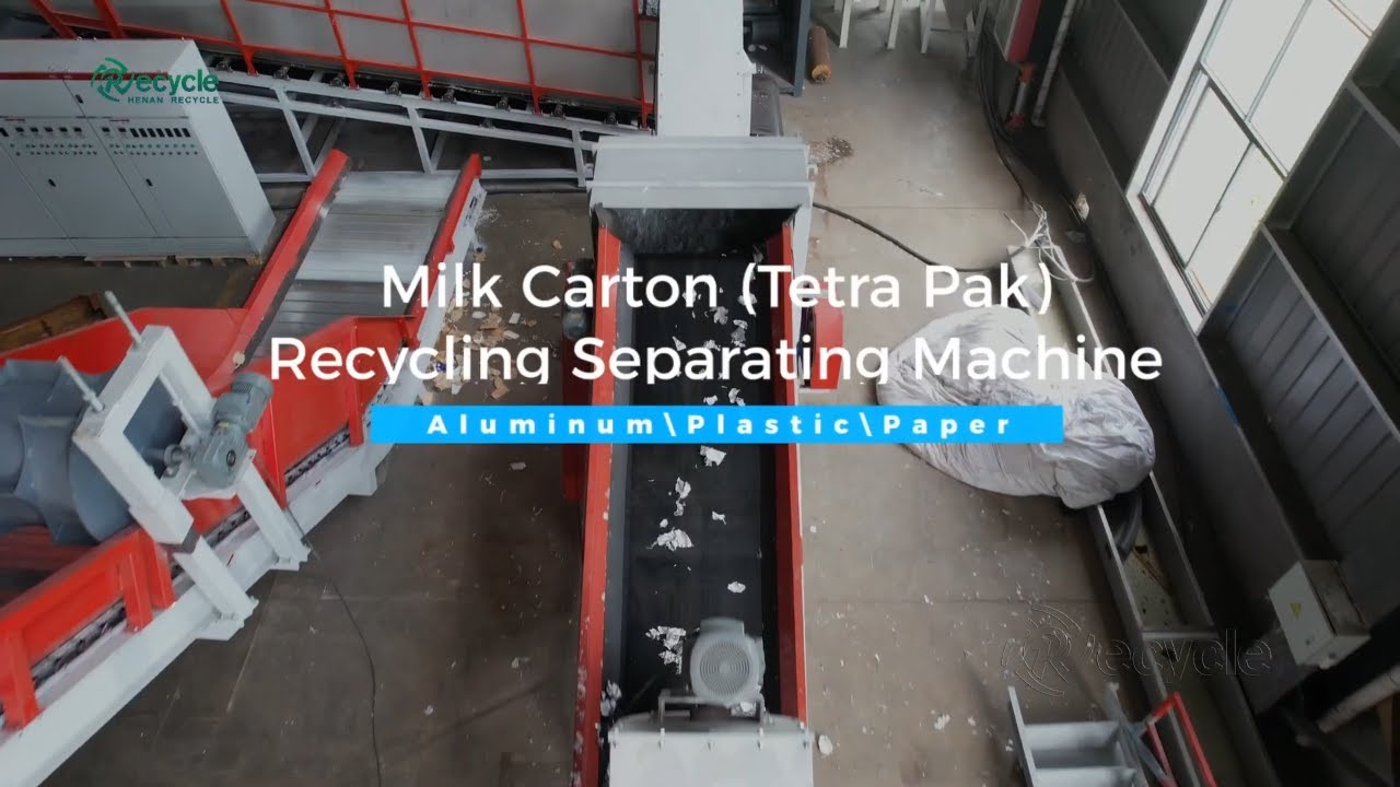 Milk Cartons (Tetra Pak) Recycling Plant | Crushing Washing ...