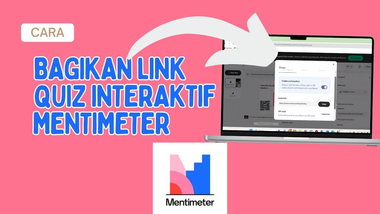 Cara Share Link Kuis Mentimeter - YouTube