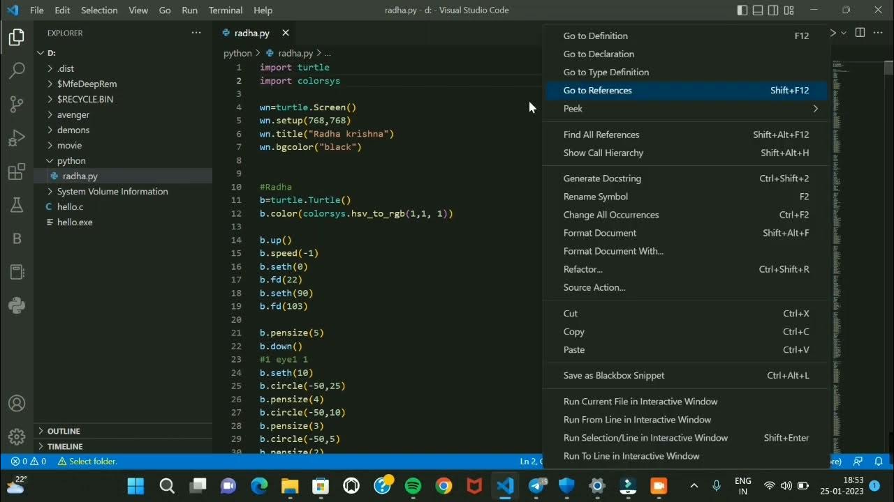 Draw Radha Krishna Using Python Youtube