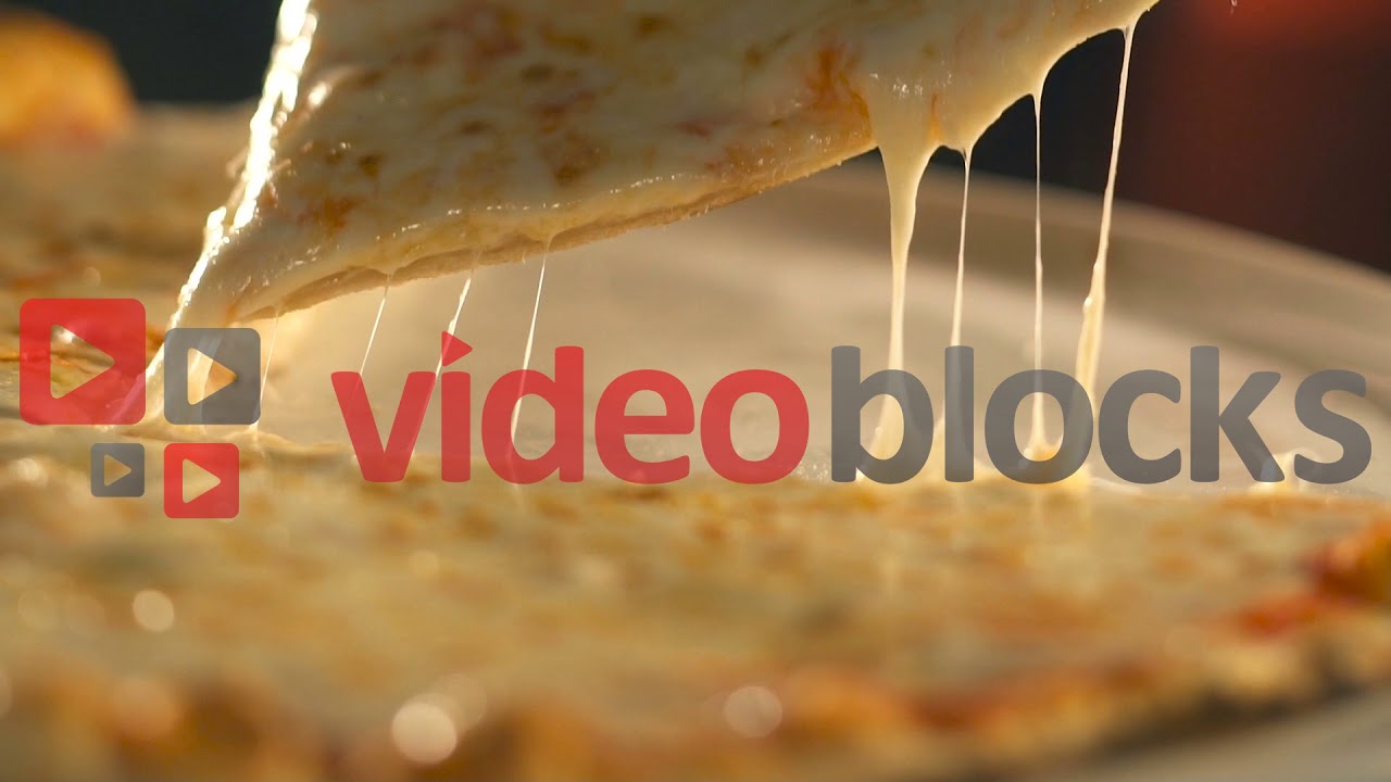 taking slice of pizza,melted cheese dripping. Slow Motion - YouTube