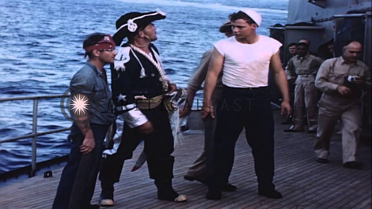 Sailors dance and entertain during shellback ceremonies aboard ice ...