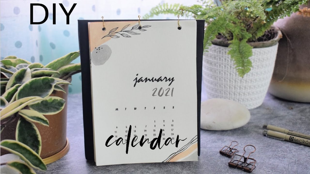 How To Make Desk Calendar DIY Calendar 2021 YouTube How To Make Desk Calendar DIY Calendar 2021 YouTube