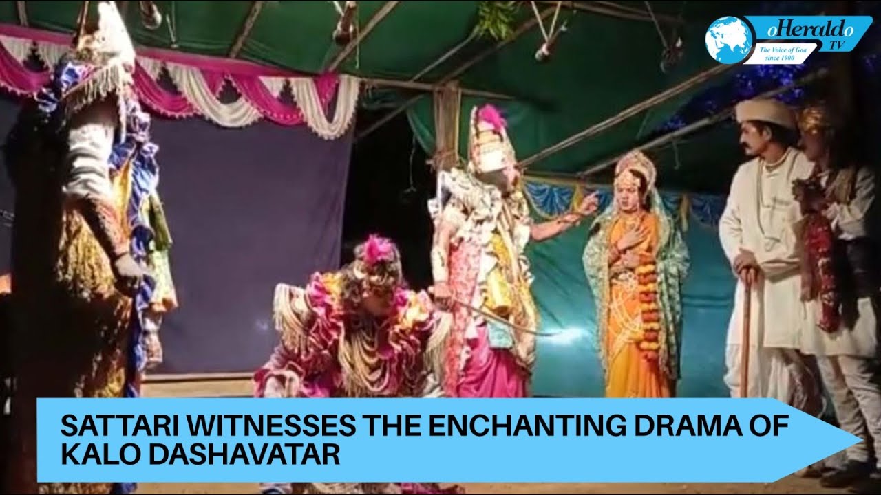 Sattari witnesses the enchanting drama of Kalo Dashavatar - YouTube