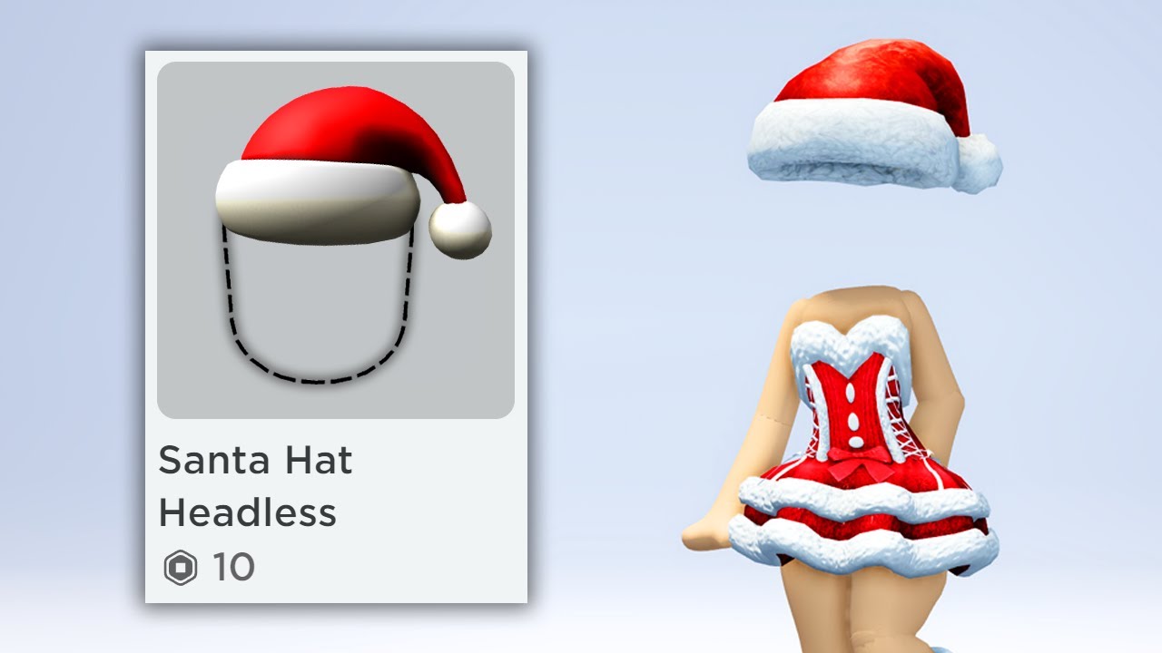 GET THIS SANTA HAT HEADLESS NOW 🎅🥰 - YouTube