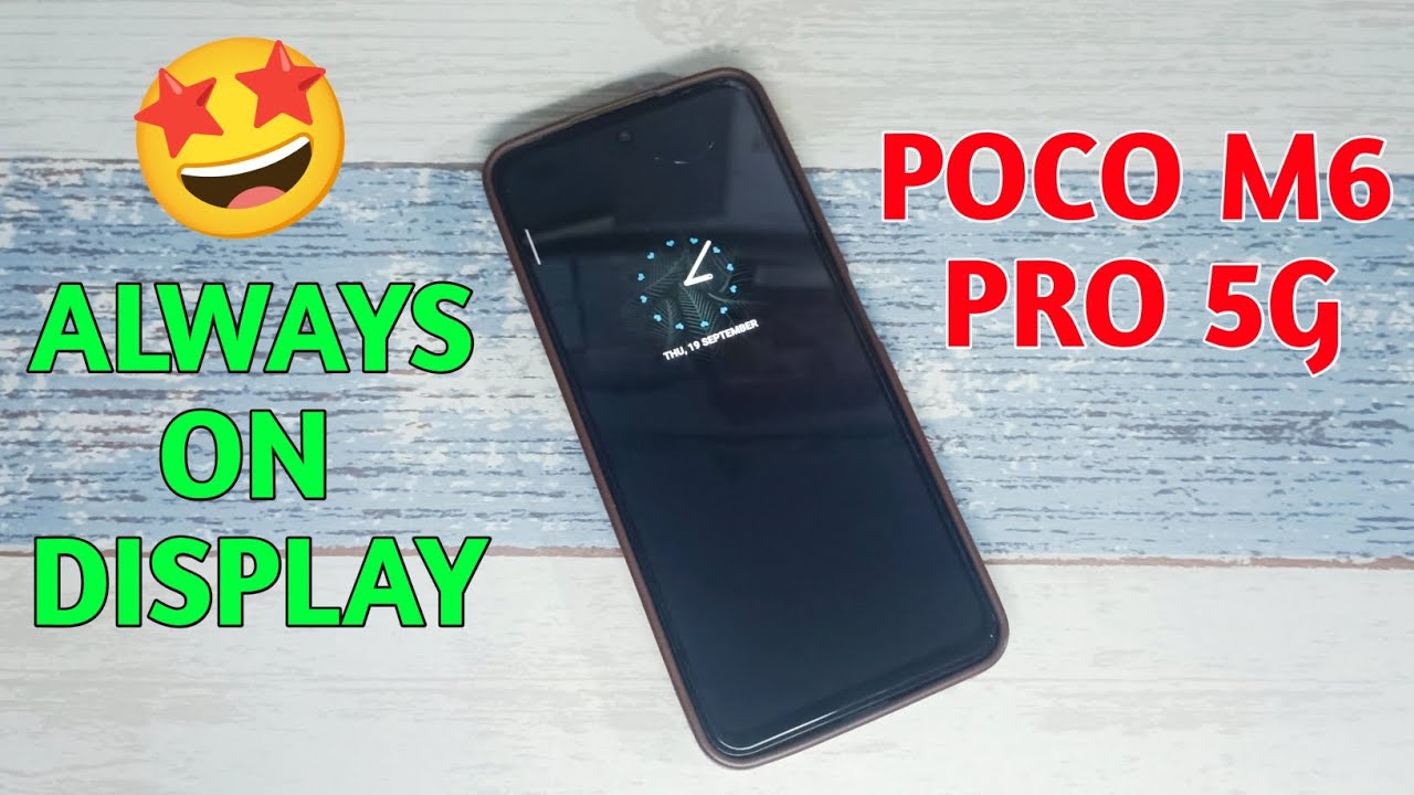 Poco M6 Pro 5g Enable Always ON Display Feature (No Root) | Install AOD ...