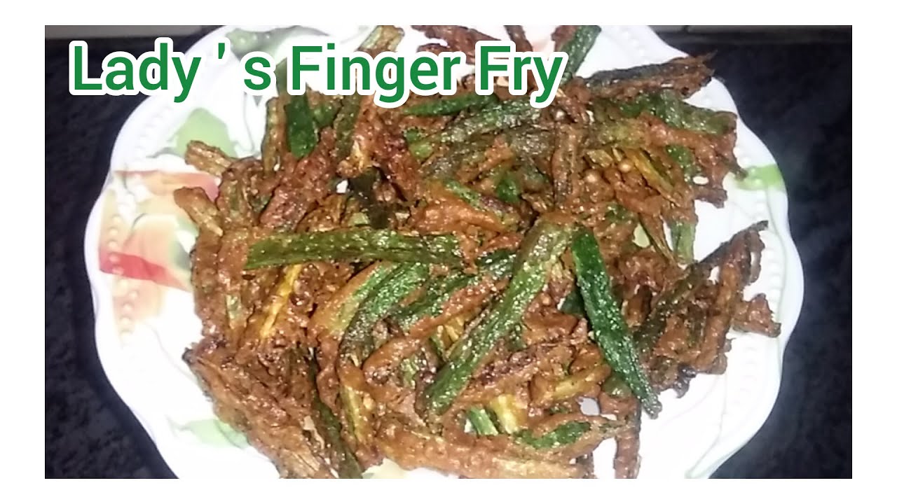 How to make crispy lady's finger fry kurkuri bhindi okara fry very easy ...
