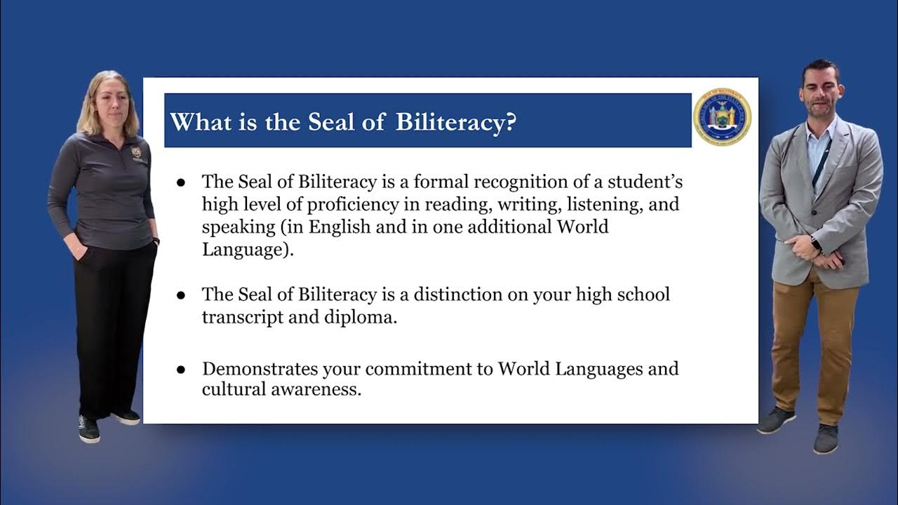 Seal of Biliteracy Mentoring Series - What is the Seal - YouTube