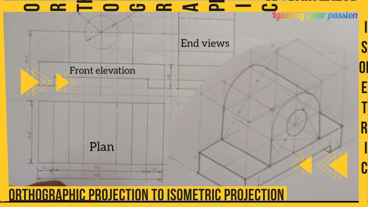 Transforming Orthographic Projection to Isometric projection in ...