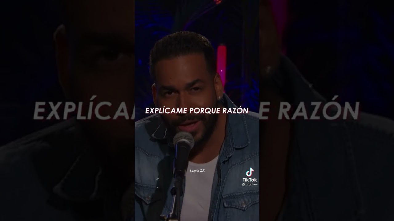 esplicame por que razon no me miras la cara romeo santos #romeosantos # ...