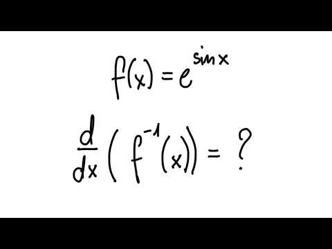 How to calculate derivative of an inverse function? - YouTube