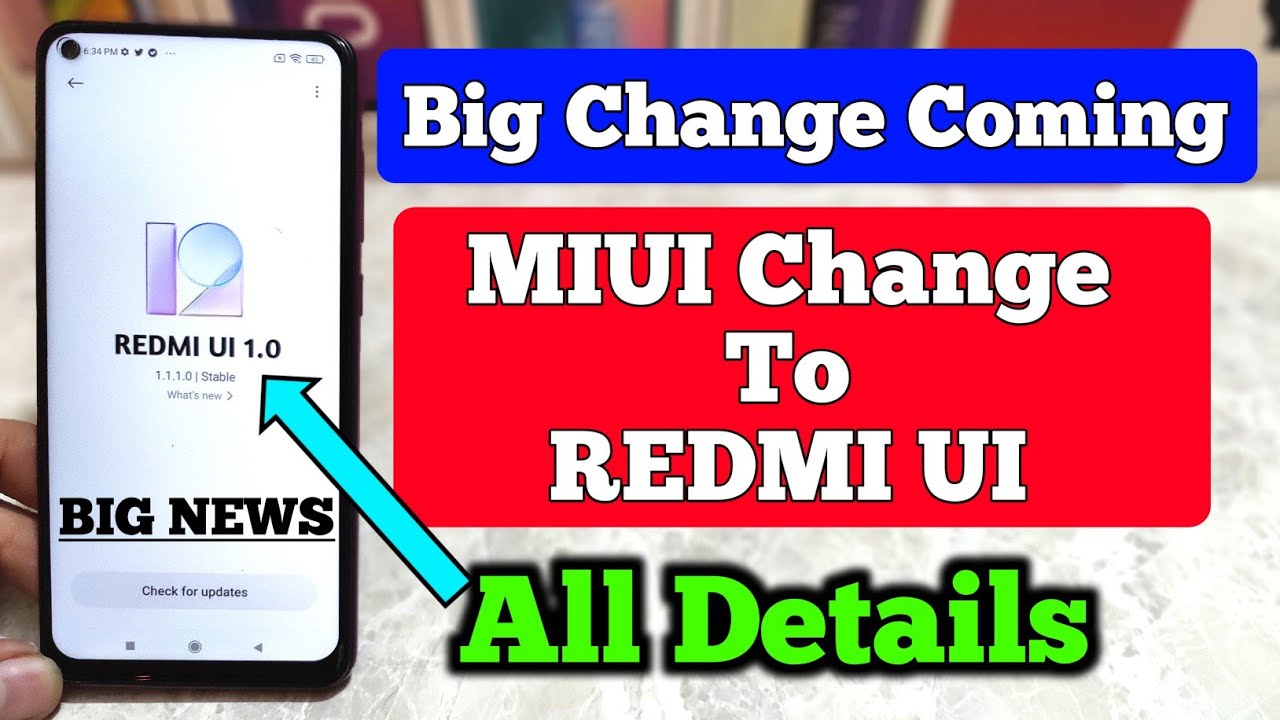 Big News MIUI Change To REDMI UI | REDMI UI Launching Soon | All ...