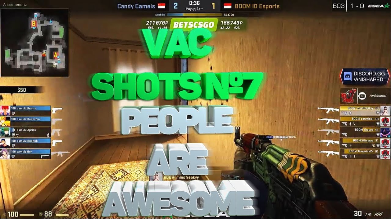 CSGO - VAC shots #7 - "People are awesome" - VAC/FLICKS/CLUTCHES - YouTube