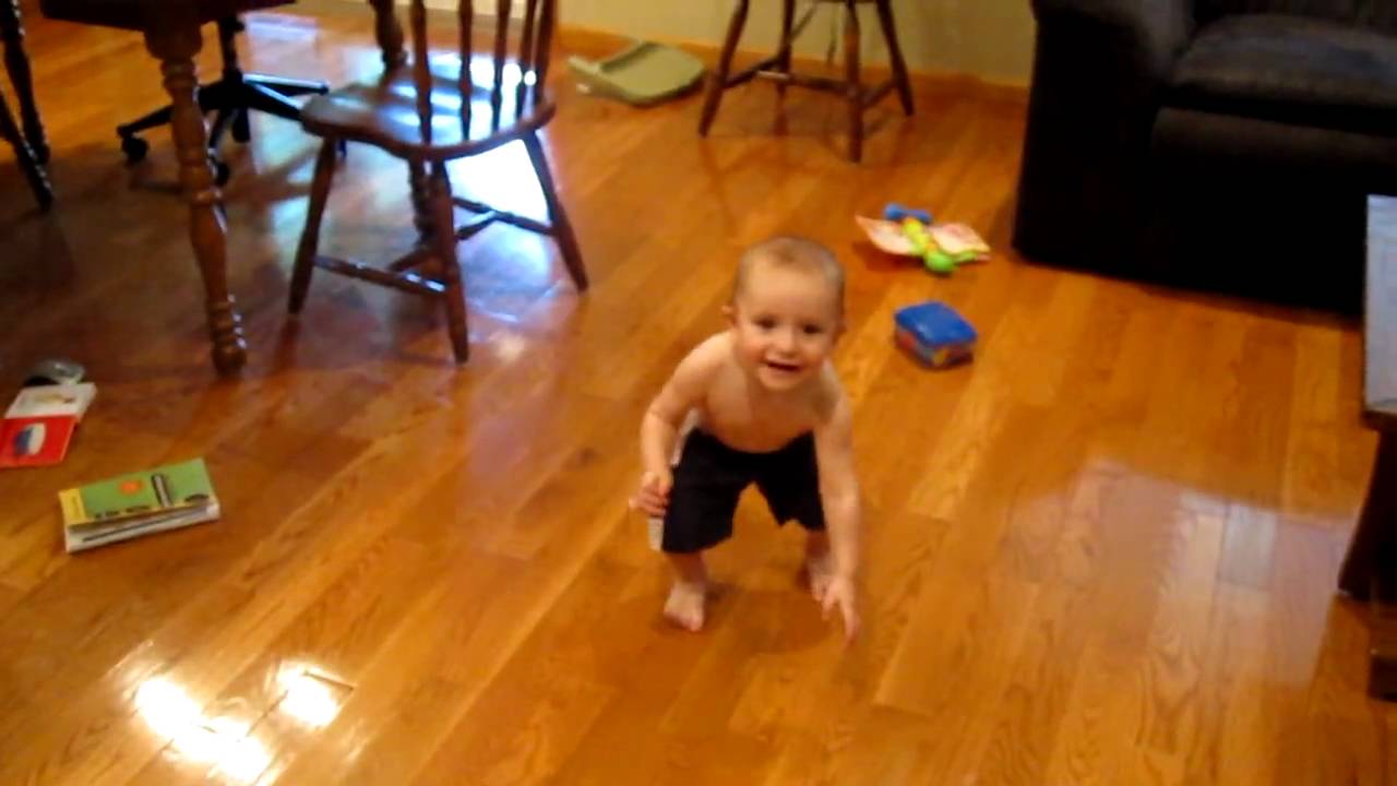 Baby's Very First Step - YouTube