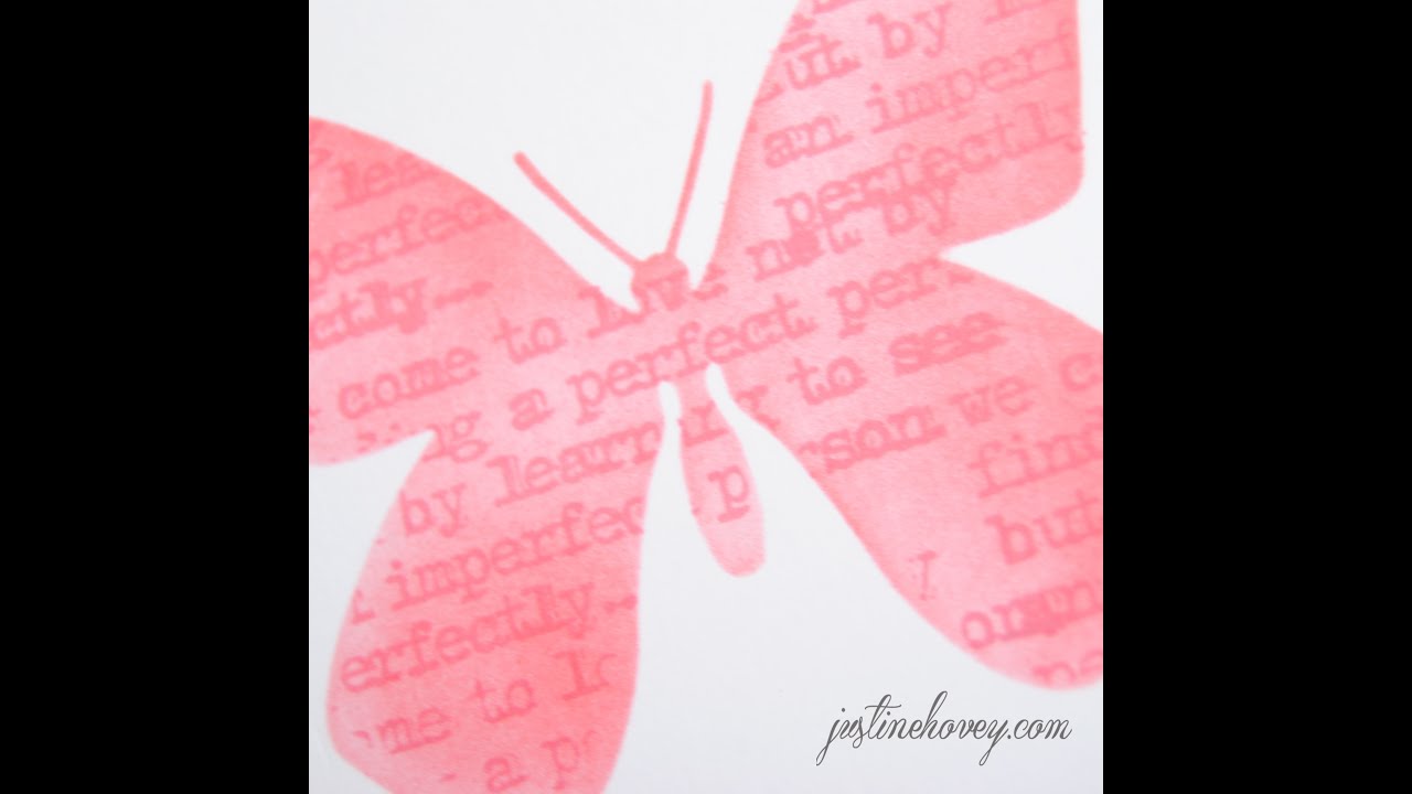 Stencilling for Cardmaking: Stamping through Stencils - YouTube