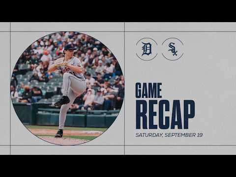 Tigers vs. White Sox Highlights (9/19/26) | MLB Highlights