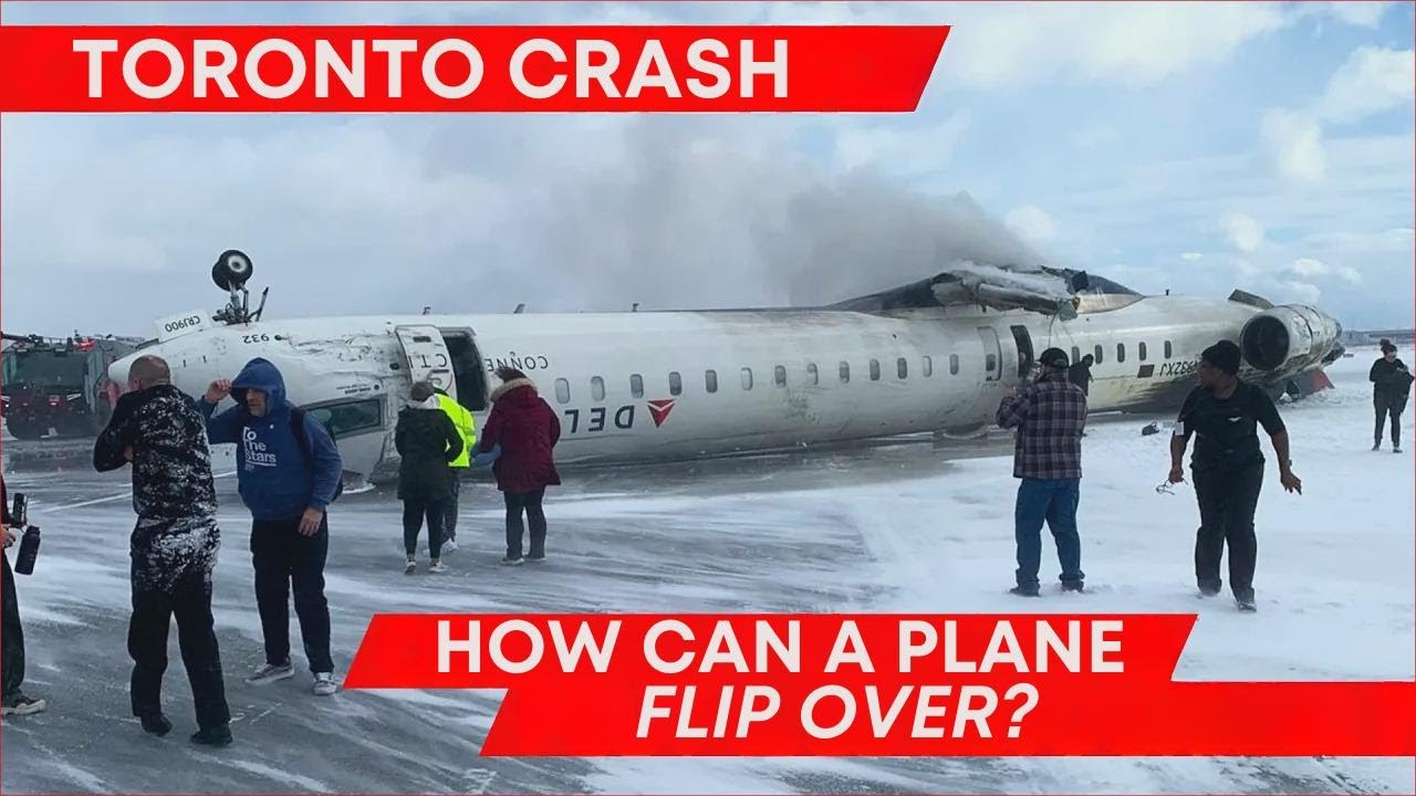 How Can a Plane Flip Over? Analysis of the Toronto Crash. - YouTube