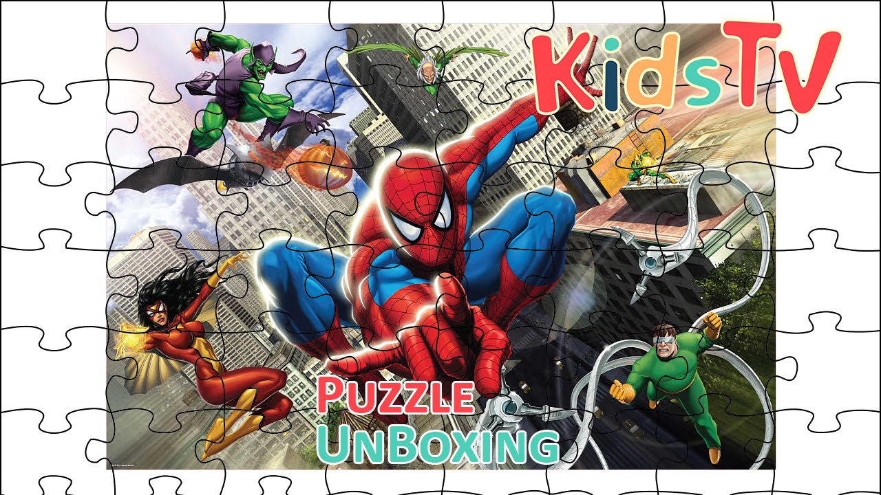 Giant Spider-Man Floor Spider-Sense Jigsaw 46 Piece Puzzle Playtime ...