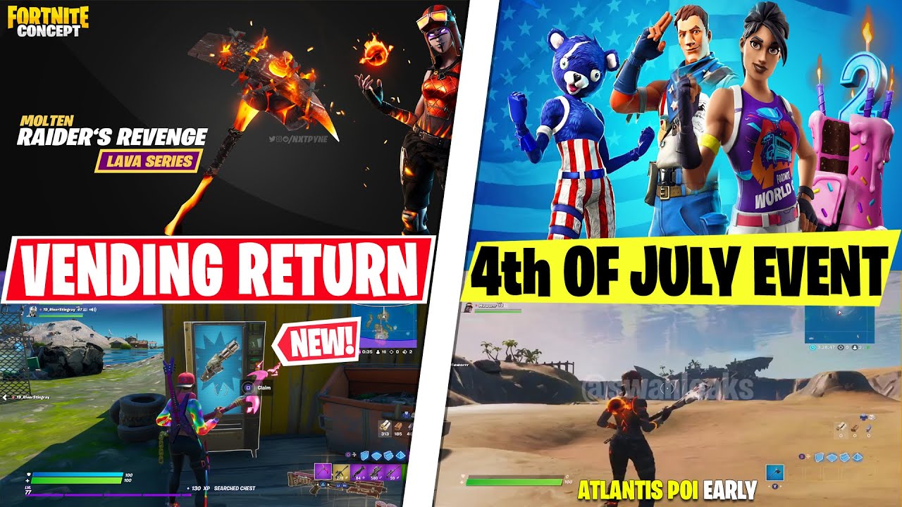 NEW 4th of July Event + Fortnite Birthday! 13.20 Update, BLAZE Pickaxe ...