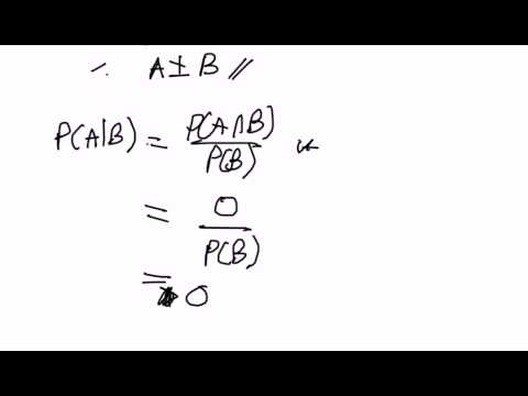 2 mutually exclusive events can not be independent - proof - YouTube