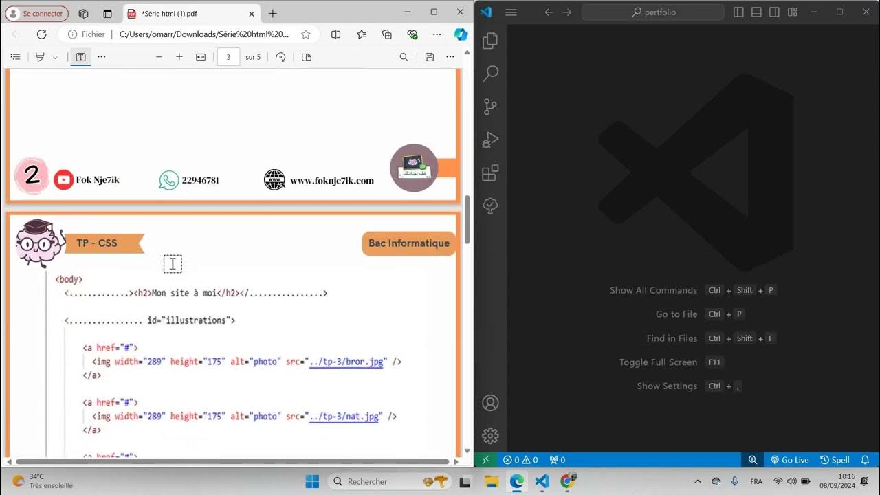 Extrait séances live [ Explication html ] - YouTube