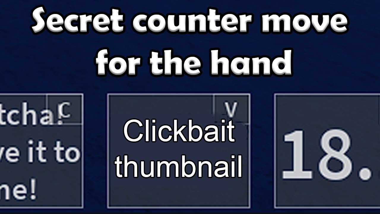 Secret counter move for the hand [n the jojo game] - YouTube