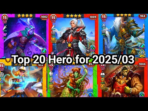 Top 4 star hero empires and puzzles for tournament || empires and ...
