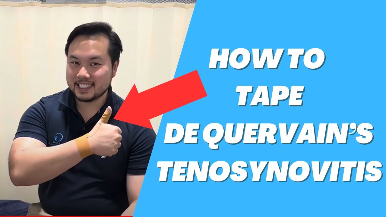 How to tape De Quervain’s Tenosynovitis ll Thumb Pain - YouTube