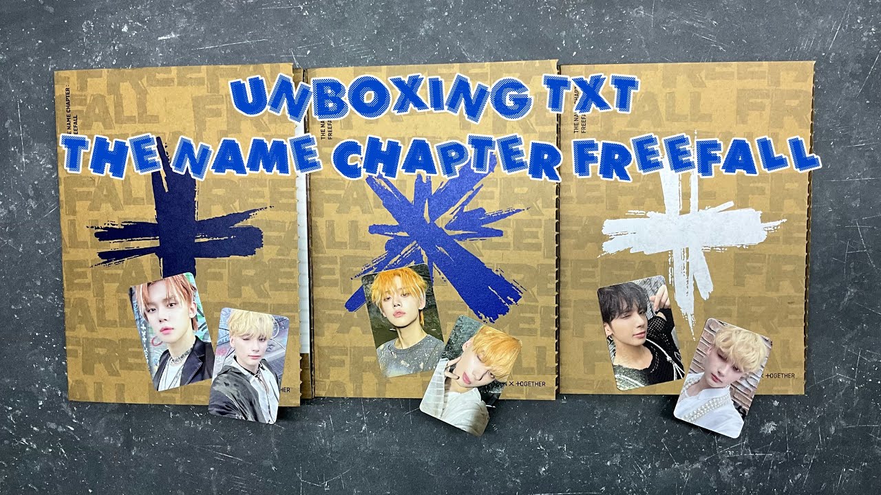 TXT 'The Name Chapter : Freefall' Album Unboxing | Reality & Melancholy ...