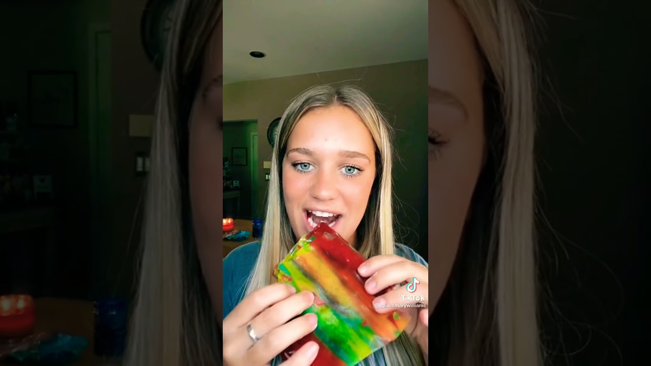 GOOEY GUMMY SOUR CANDY - FRUIT ROLL UP FROZEN COMPILATION #shorts - YouTube