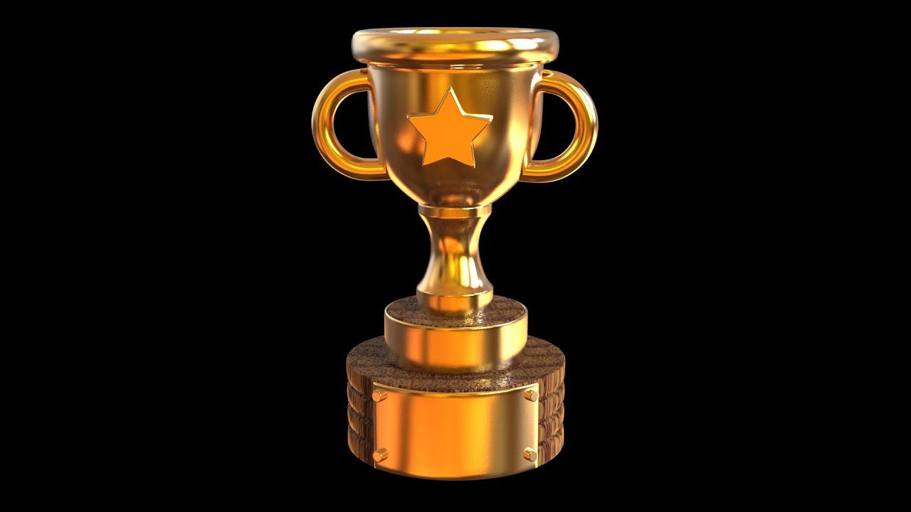 how to model a trophy in 3d maya for beginners - YouTube