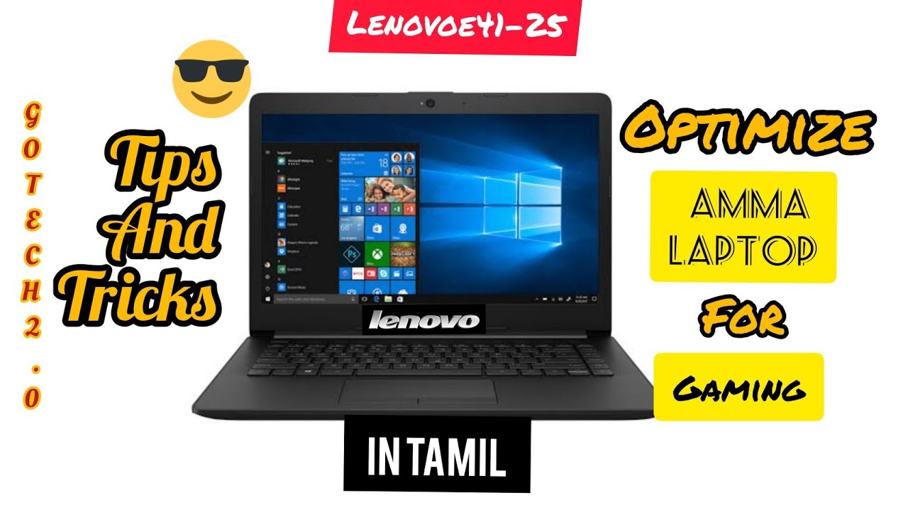 |Optimize Amma laptop|for Gaming| |Lenovo e41-25|Tips and Tricks|in ...