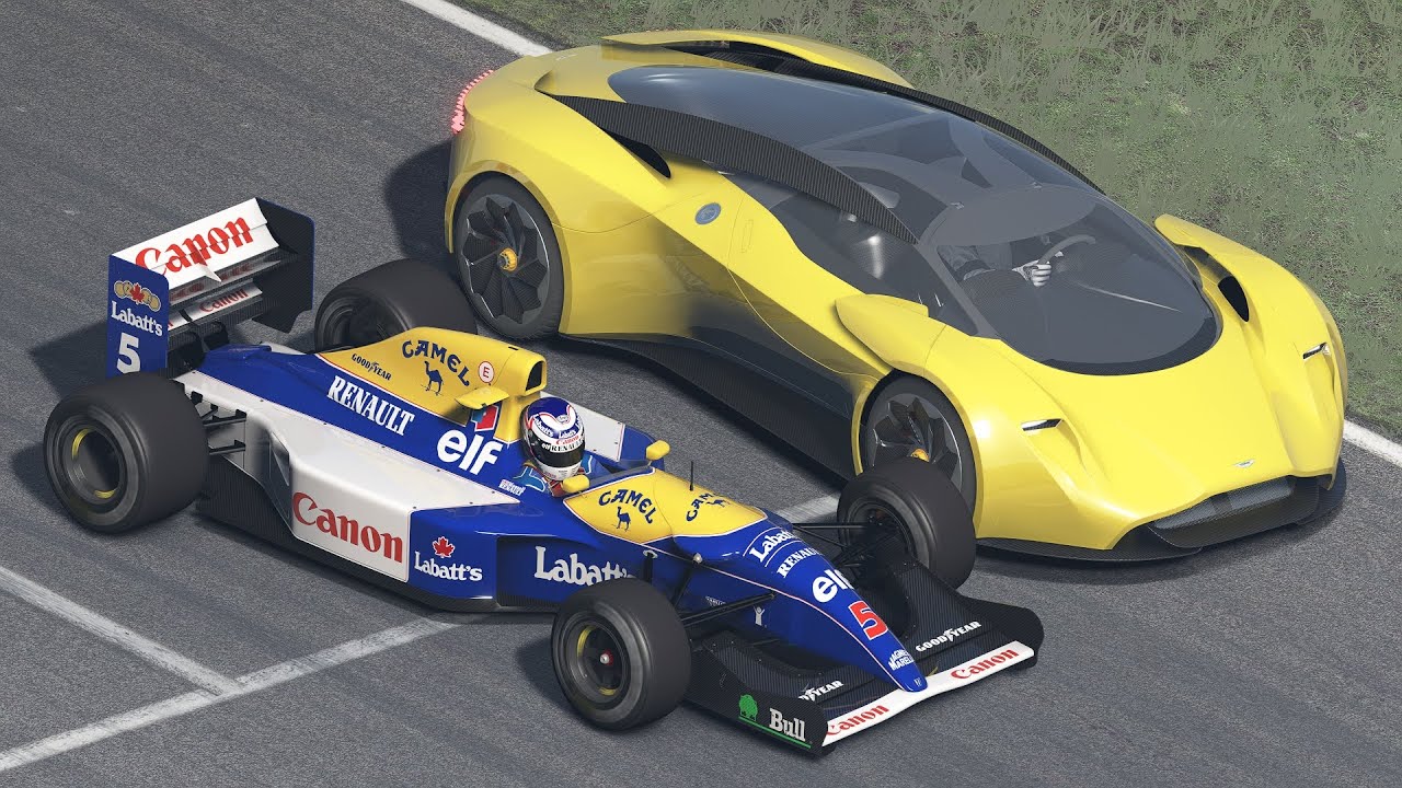 Williams F1 vs Supercars & Hypercars at Brands Hatch - YouTube