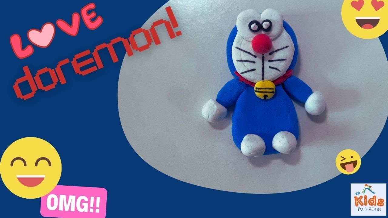How to make Doremon with clay? || Clay Art - YouTube