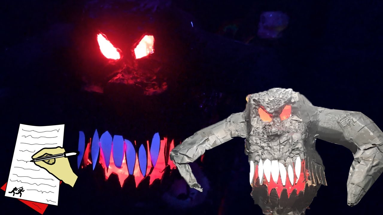 Criando uma máscara de monstro com papelão e papel machê! - YouTube