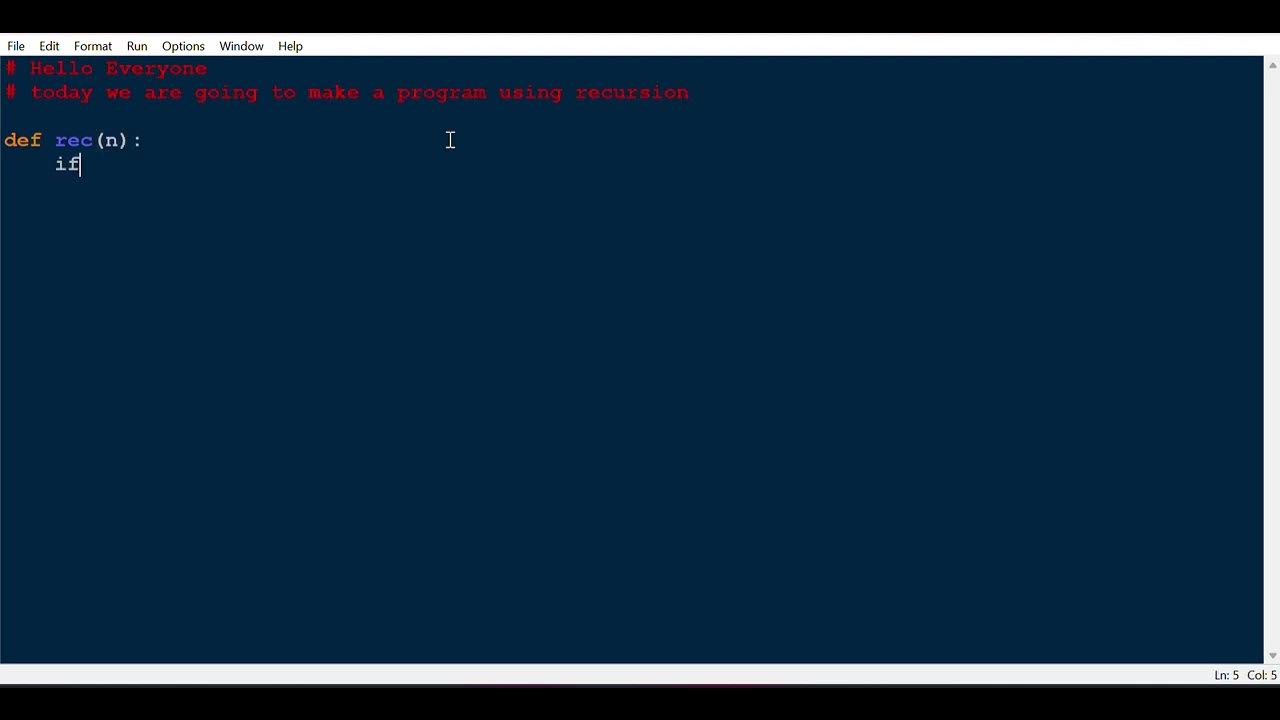 How to use Recursion using Python - YouTube