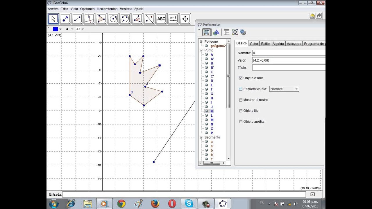 Simetria en GEogebra - YouTube