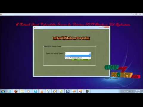Final Year Projects | A Network Based Vulnerability Scanner for Detecting SQLI Attacks in Web ...