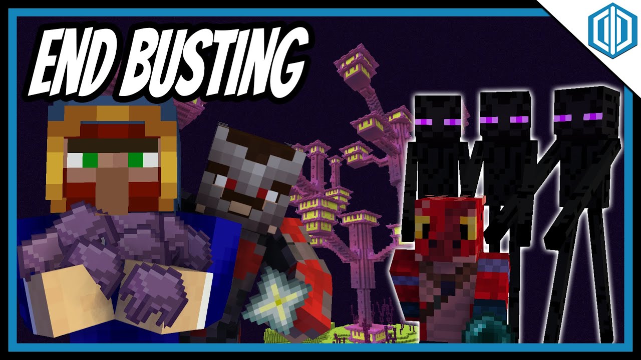 AutoCraft - End Busting and Dragon Fight (Minecraft 1.15 Survival Multiplayer Ep 04) - YouTube