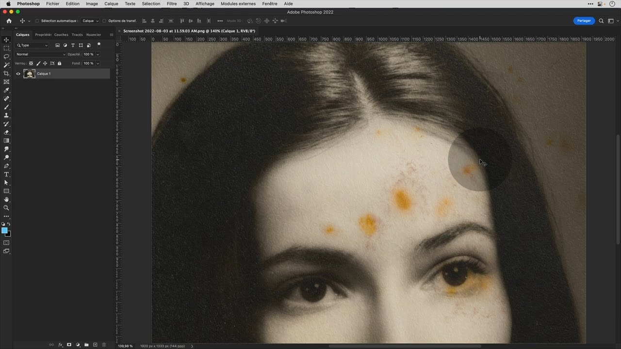 Restauration de vieille photo : combiner les techniques - YouTube